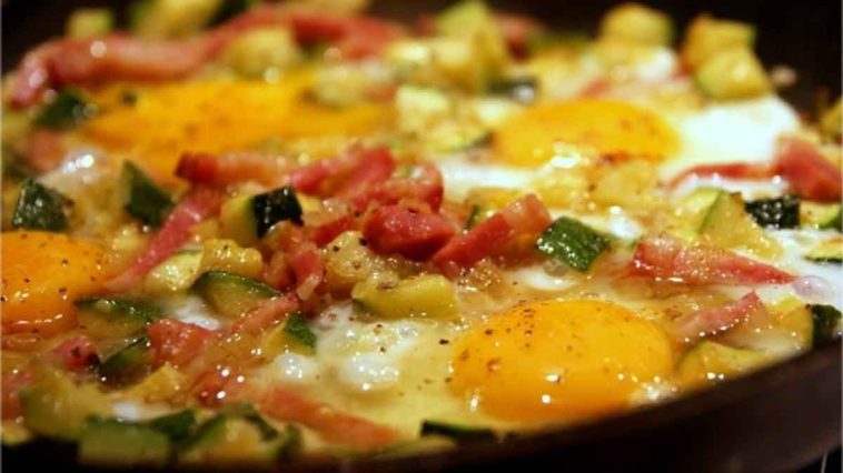 Courgettes poêlées aux tomates et aux œufs: un plat simple et bon
