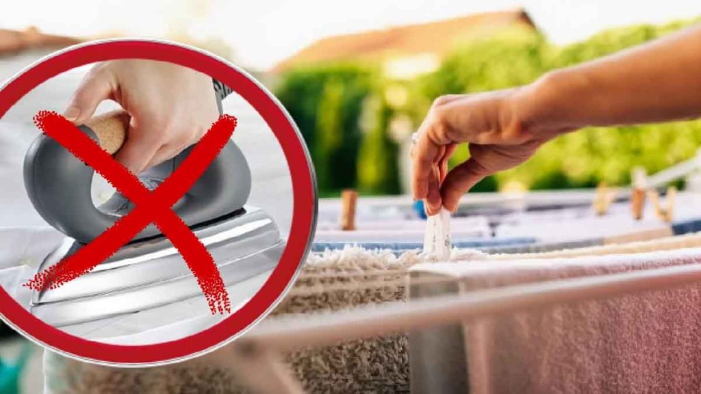 La bonne façon d'étendre le linge : de cette façon, vous pouvez dire ...