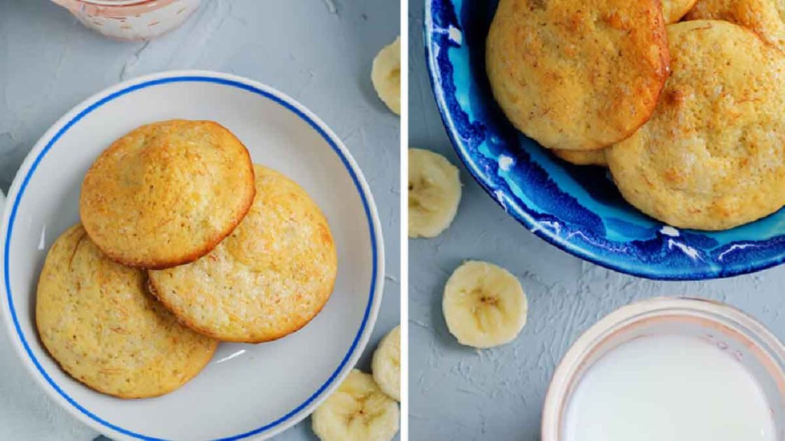 Ces biscuits aux bananes et à la noix de coco sans farine sont légers ...