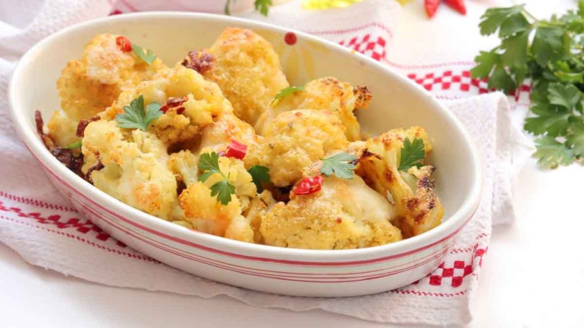 Chou-fleur gratiné aux fromages et au paprika: un accompagnement très ...