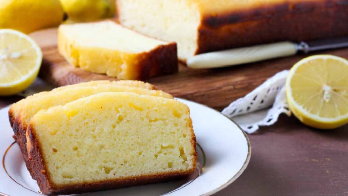 Cake au citron sans farine: très doux, savoureux et parfumé