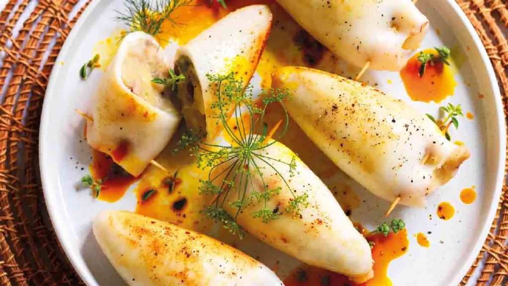 Calamars farcis: une garniture exceptionnelle et succulente