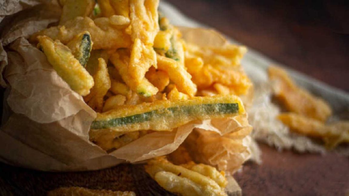 Beignets de légumes avec une pâte croquante et savoureuse