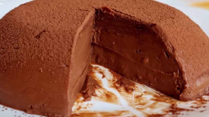 Ce magnifique dessert crémeux au lait et au chocolat fond dans la bouche
