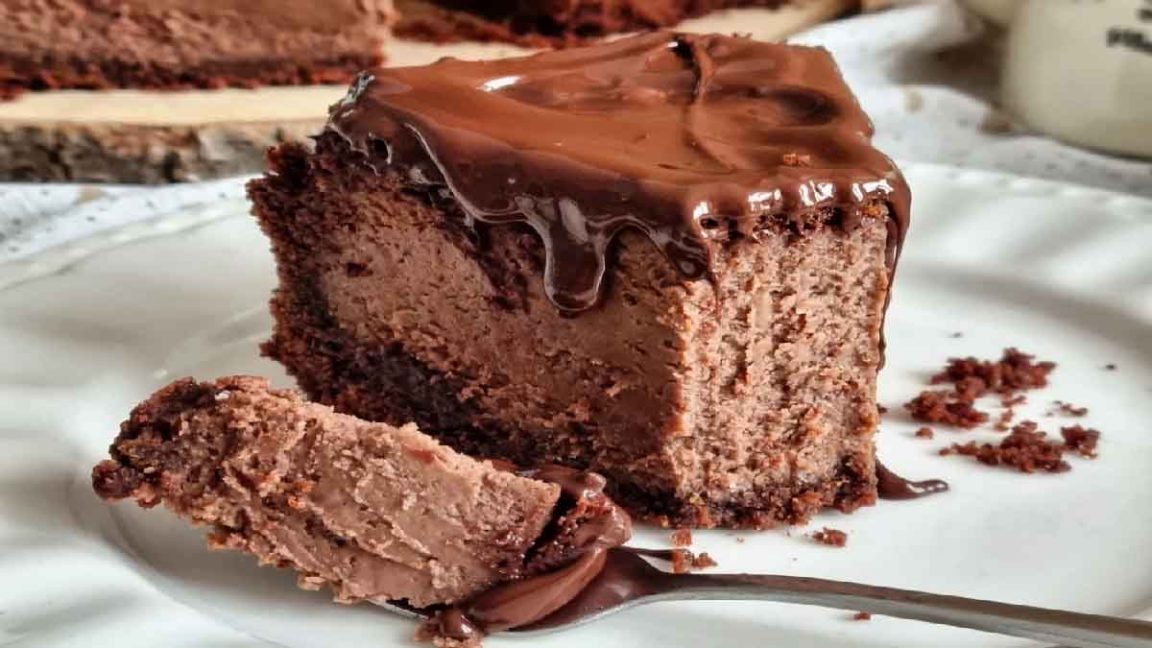 Cheesecake au chocolat: crémeux, fondant et super savoureux