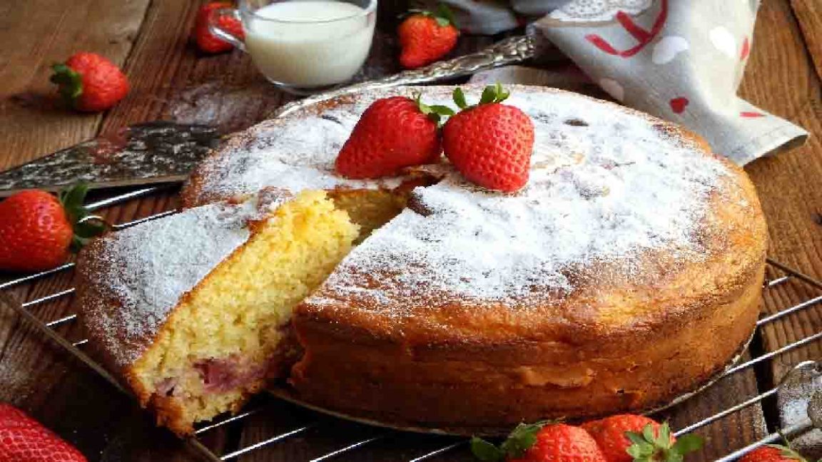 Gâteau au mascarpone et aux fraises: sans gras, très doux et délicieux