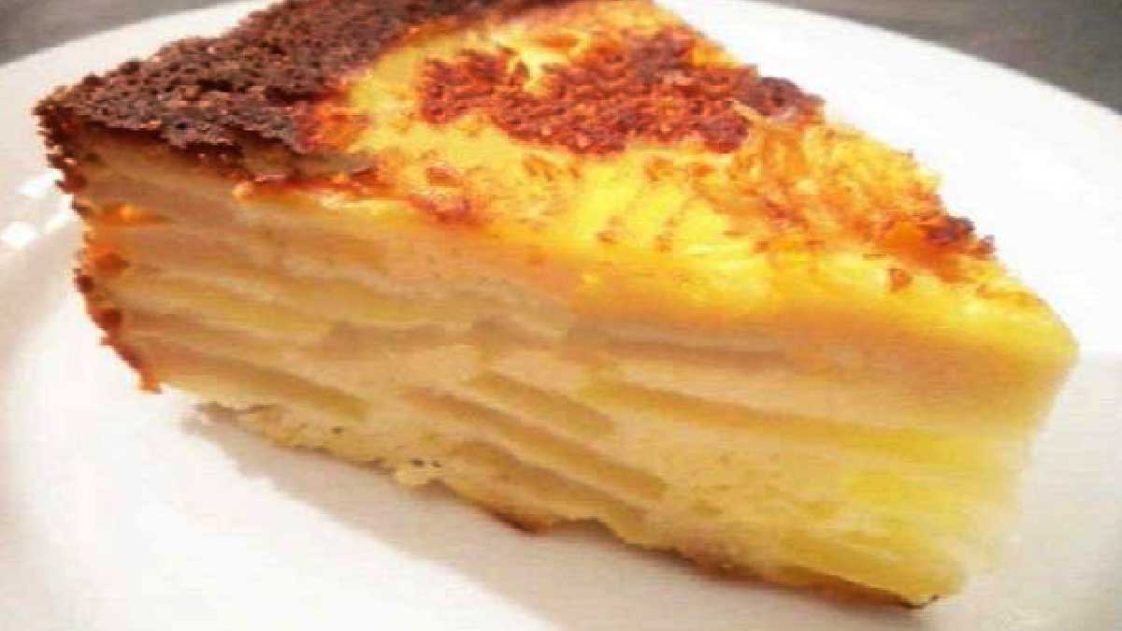 Gâteau flan aux pommes: un dessert gourmand et très doux