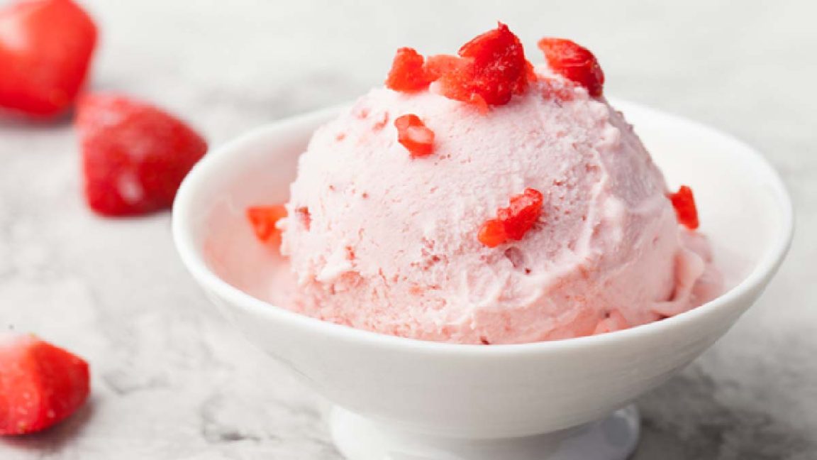 Glace aux fraises sans sorbetière: recette facile et légère