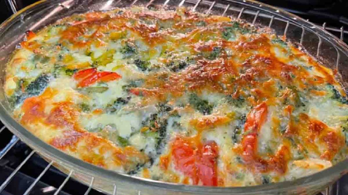 Gratin de brocoli aux poivrons: un plat léger et super bon