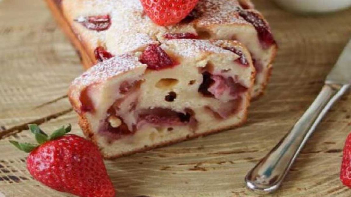 Cake aux fraises et au fromage blanc: tellement bon et moelleux