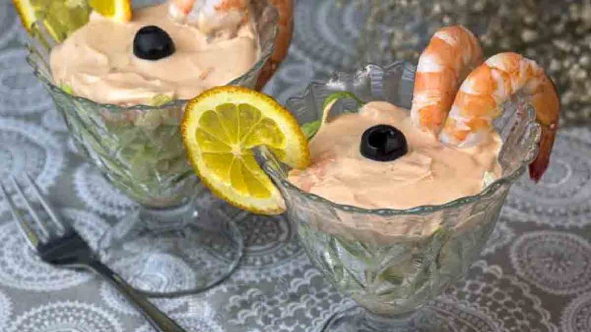 Cocktail de crevettes et de cabillaud: l'entrée idéale pour ...