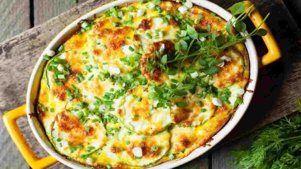 Gratin De Courgettes Au Jambon Un Plat Riche En Goût Et Invitant