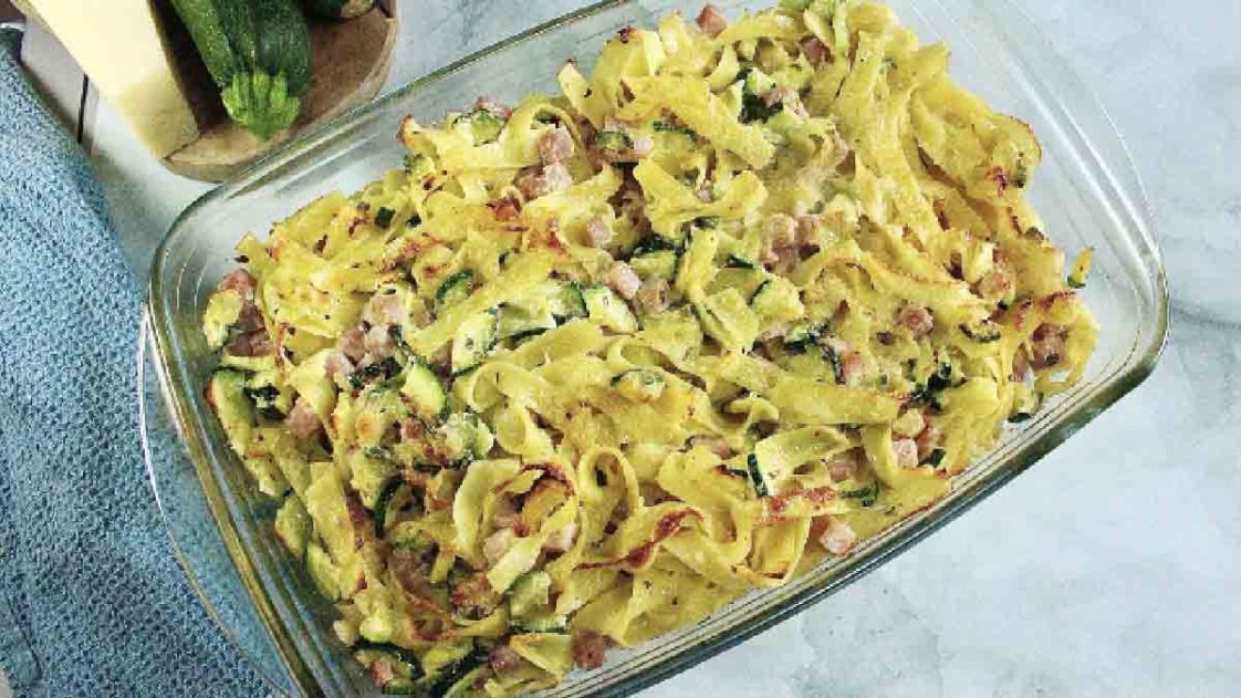 Tagliatelles gratinées aux courgettes et à la ricotta: un plat ...