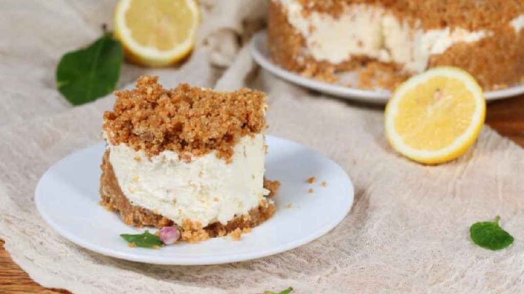 Gâteau crumble à la crème citronnée au mascarpone: un véritable délice