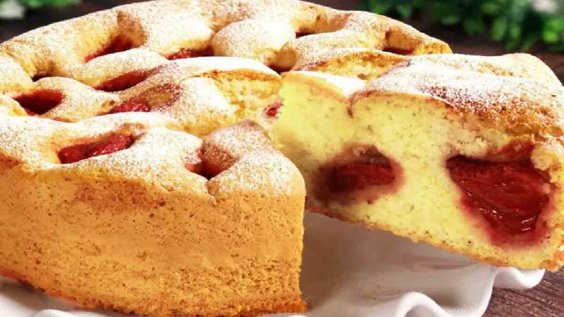 Moelleux aux fraises: un gâteau simple et très bon