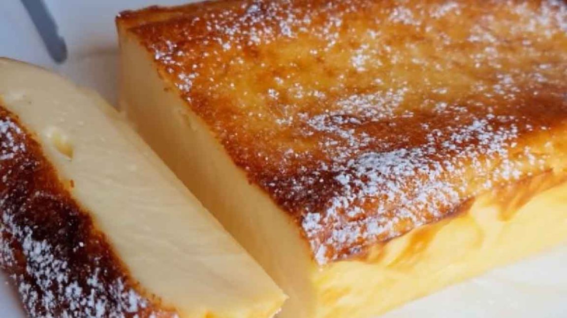 Cake au yaourt et au fromage sans farine: fondant et léger