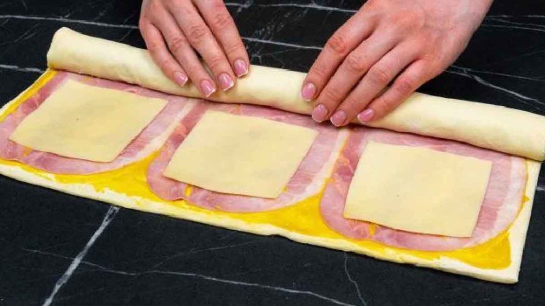 Feuilletés au jambon et au fromage: un apéritif super bon et ...