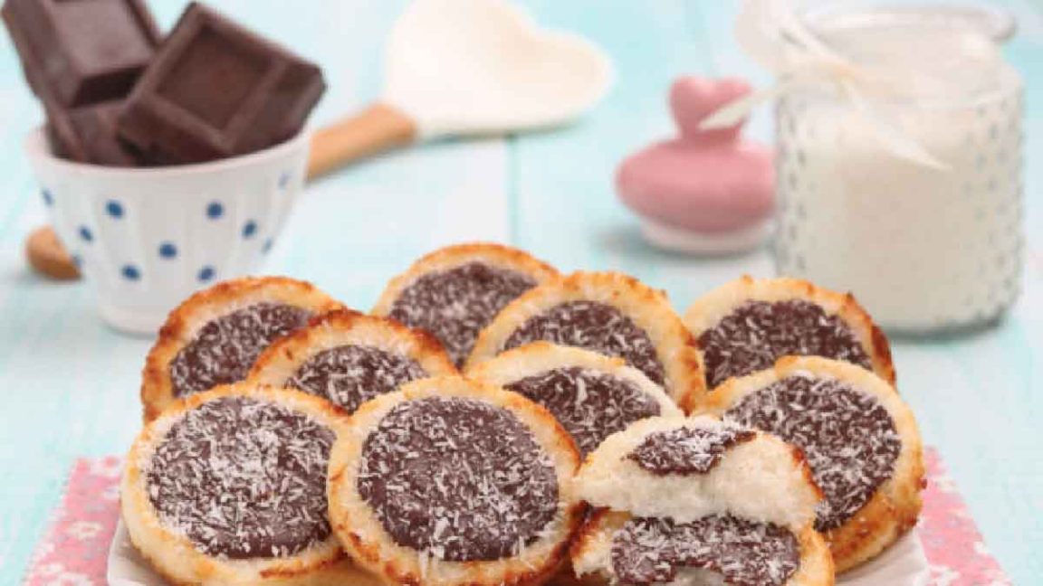 Biscuits à la noix de coco et au chocolat: des gourmandises ...