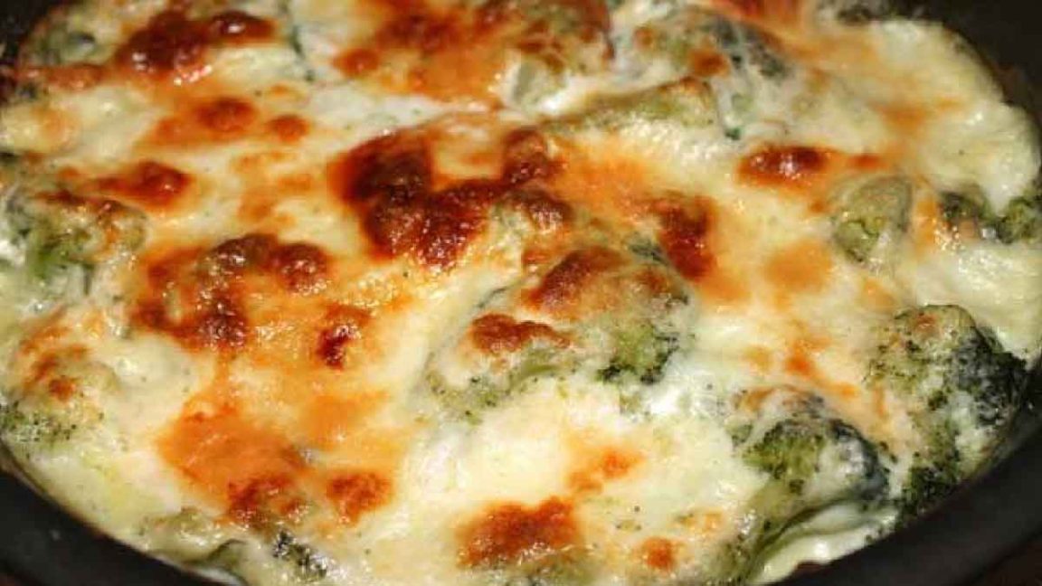 Brocoli gratiné au bleu: léger et super savoureux