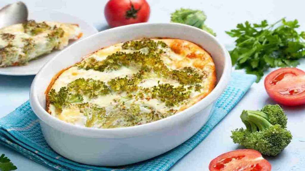 Flan au brocoli et aux pommes de terre: un plat filandreux, invitant et ...