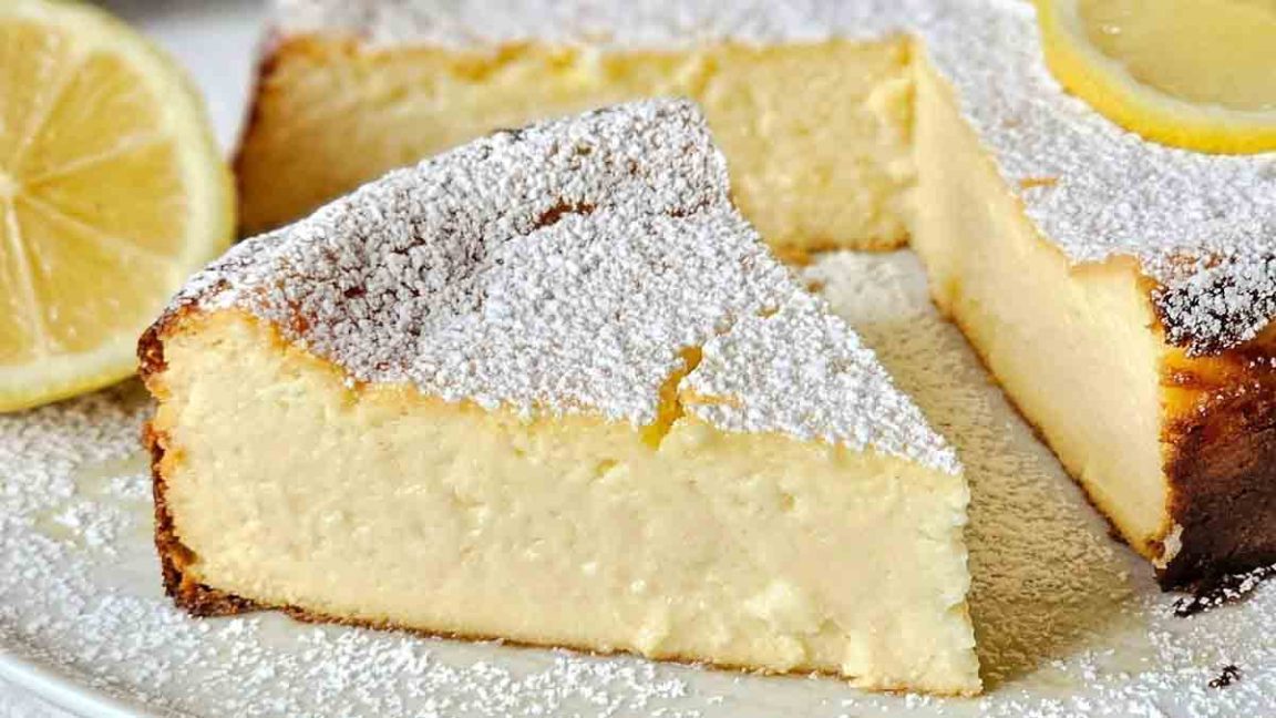 Gâteau à la ricotta et au citron: sans gluten, ultra crémeux et savoureux