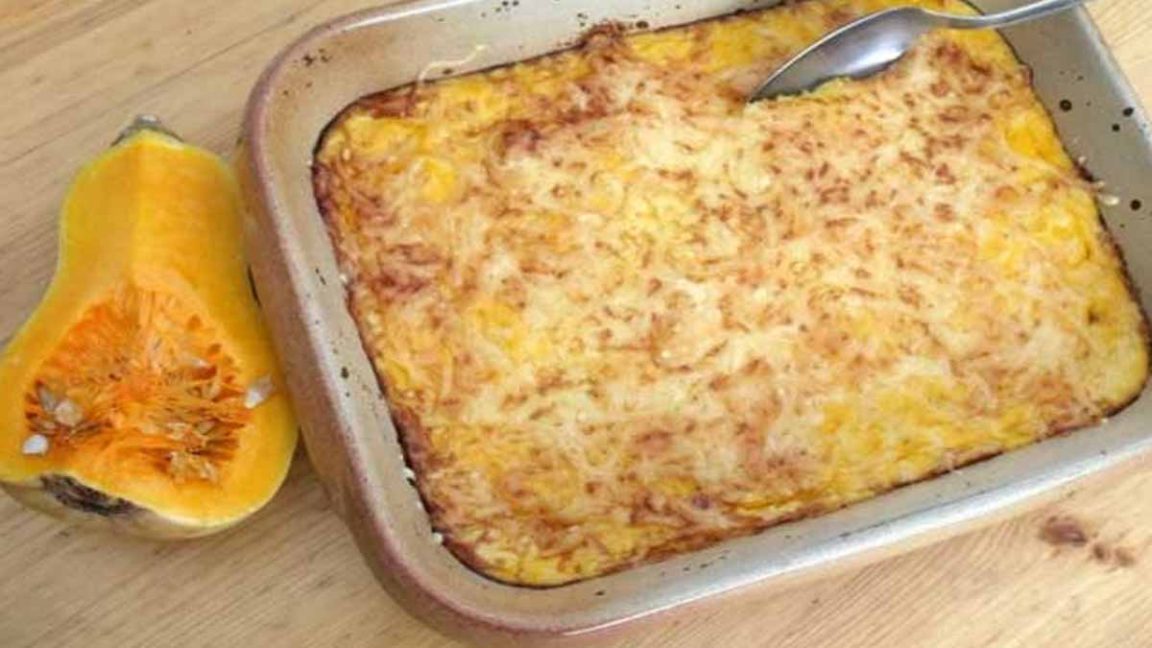 Gratin de courge butternut: incroyablement bon et alléchant