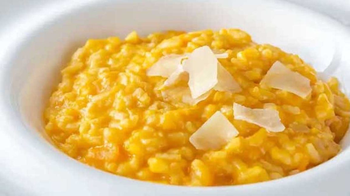Risotto au potiron et au curry: très savoureux et léger