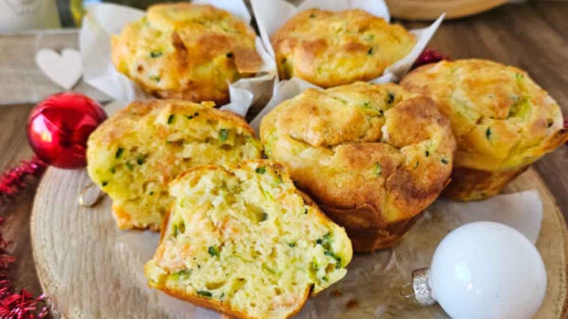 Muffins aux courgettes et au saumon fumé: moelleux et irrésistibles ...