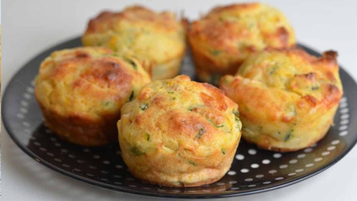 Muffins aux légumes: un apéritif super bon et moelleux