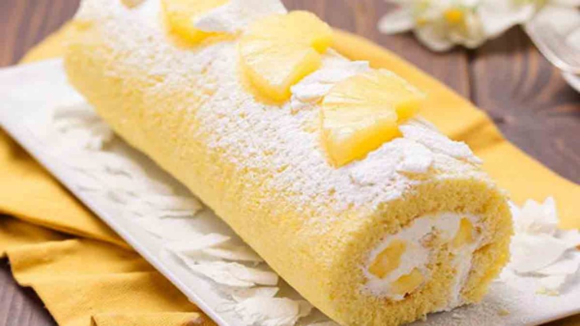 Roulé à l'ananas au Thermomix: un dessert frais, léger et super savoureux
