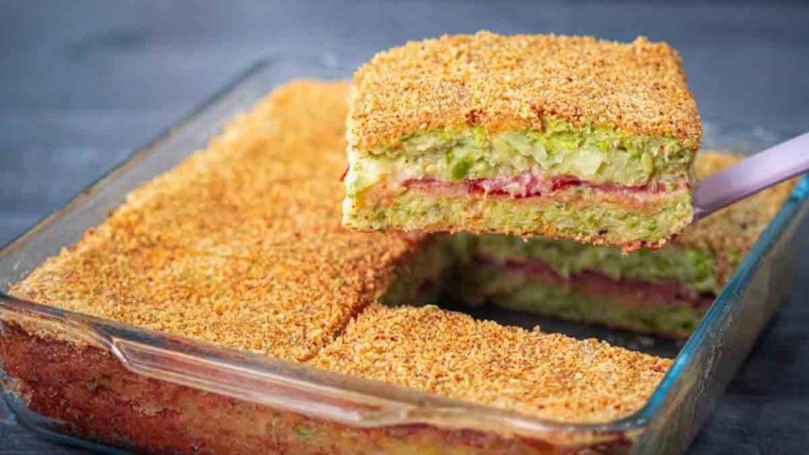Flan de courgettes et de pommes de terre au jambon: un plat plein de ...