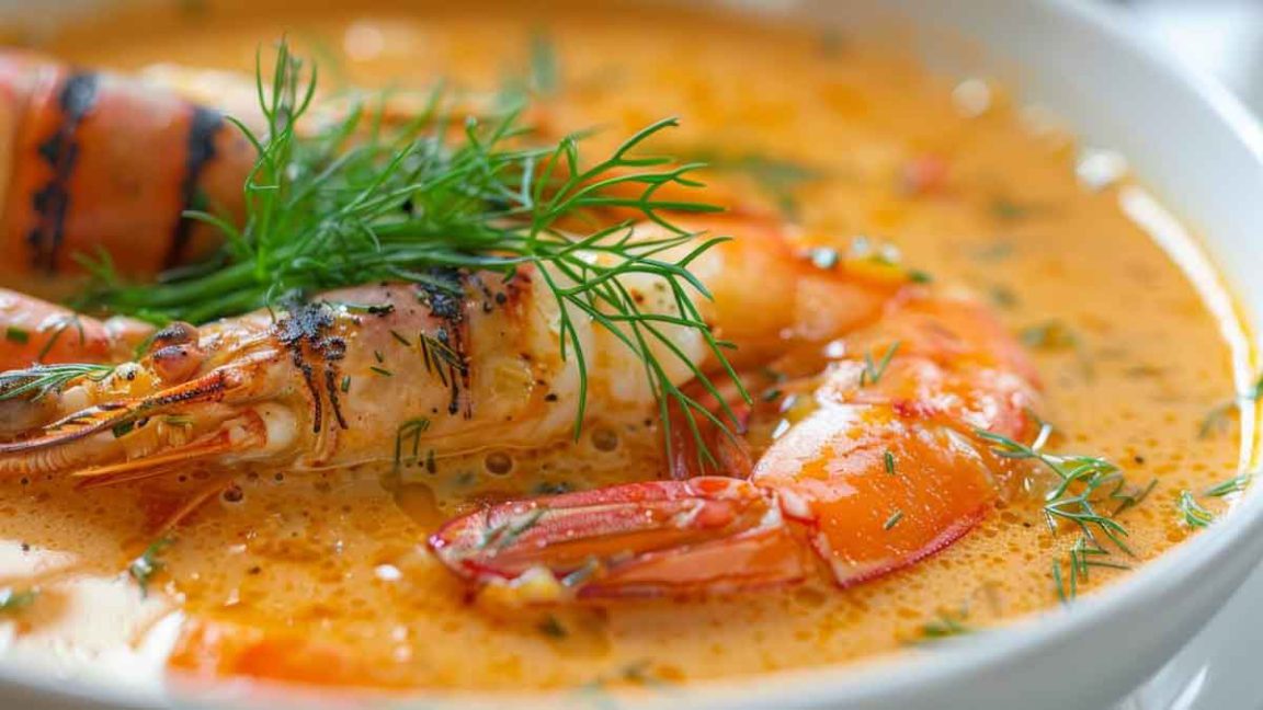 Recette savoureuse de bisque de crustacés