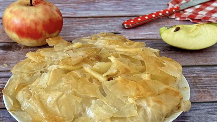 Tarte aux pommes en pâte filo : un dessert sans pétrissage super bon